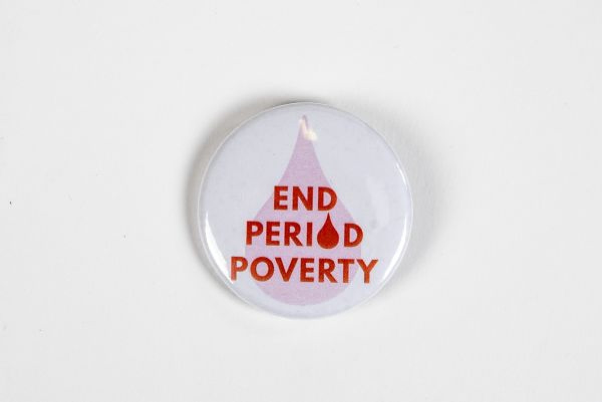 'End Period Poverty' (badge) | extraORDINARYwomenNI