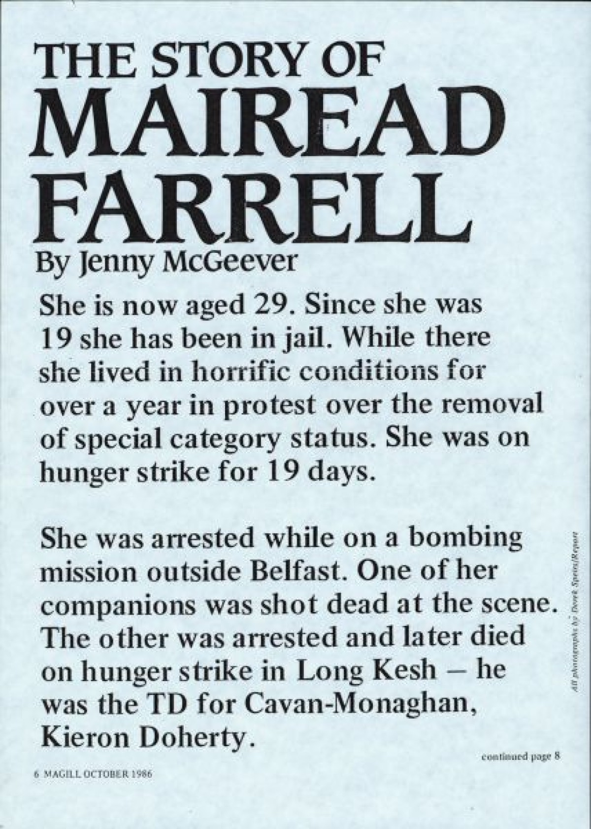 The Story of Mairead Farrell | extraORDINARYwomenNI