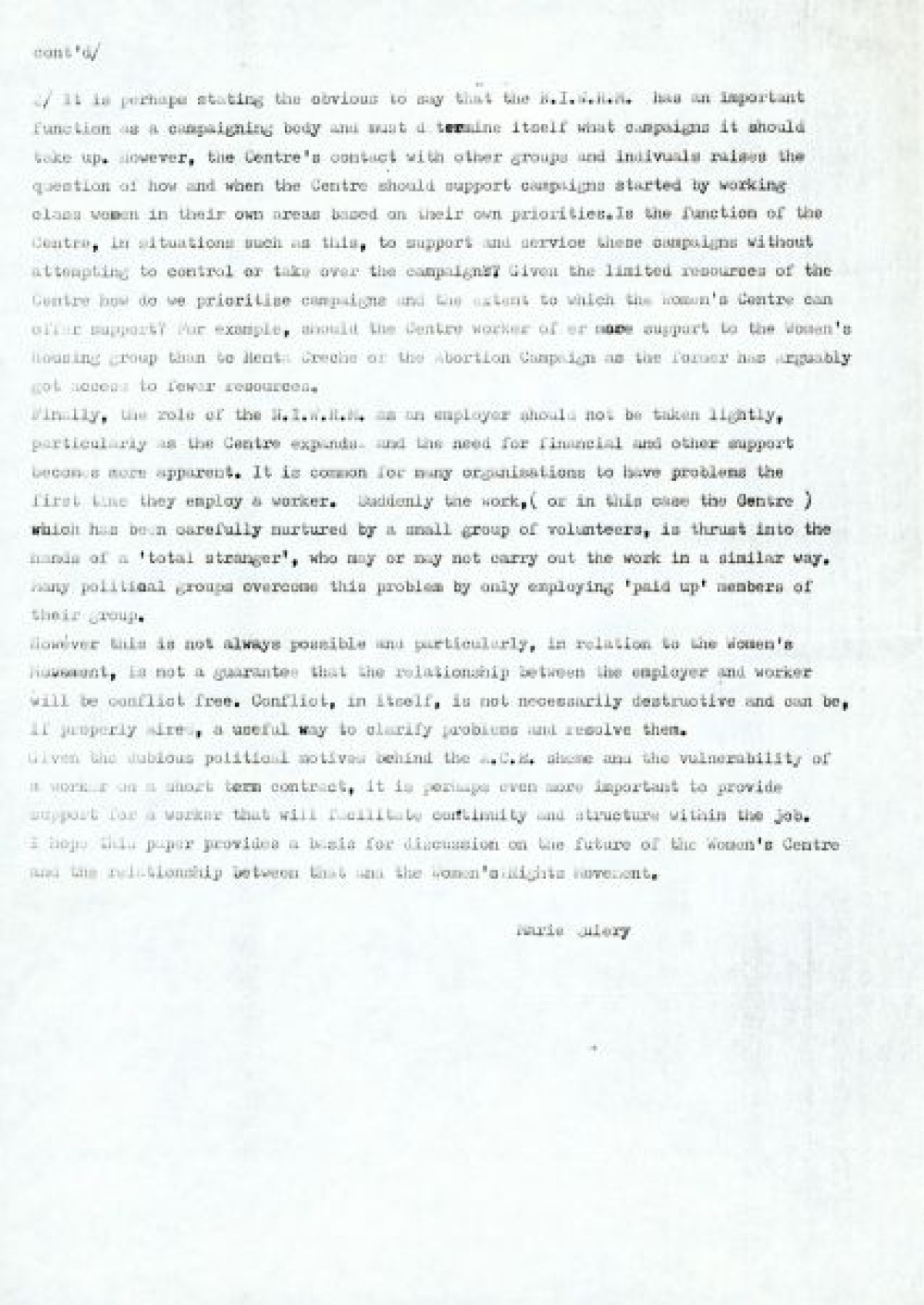 Paper by Marie Quiery of the Northern Ireland Women's Rights Movement ...