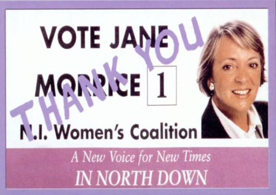 Thank You Postcard - Jane Morrice, N.I. Women's Coalition ...