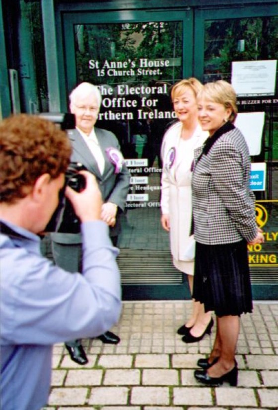 May Blood, Monica McWilliams and Jane Morrice, 2001 | extraORDINARYwomenNI